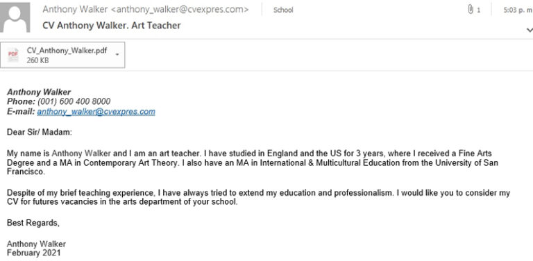 Validating the Teacher Email that will be sent to Schools